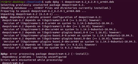error when installing deepstream 6 2 deepstream sdk nvidia