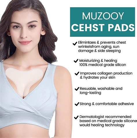 4 Pack Chest Wrinkle Pads Anti Wrinkle Silicone Chest Patches