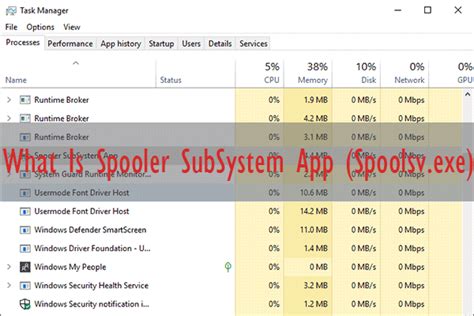 what is spooler subsystem app spoolsv exe and can i disable it