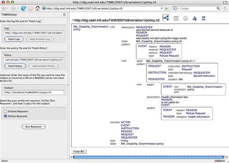 justification ui of the tabulator