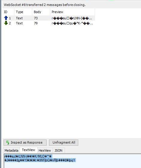 how to decode websocket message in fiddler stack overflow