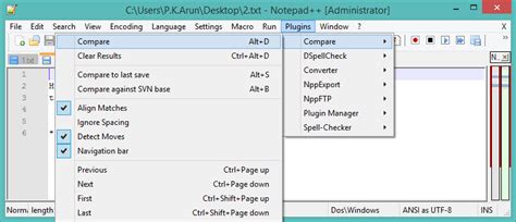compare 2 files on notepad with compare plugin step by step guide