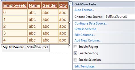 sql server and c video tutorial sorting a gridview