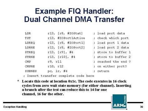 exception handling arm advanced risc machines exception handling
