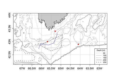 bathymetric maps in r hansen johnson