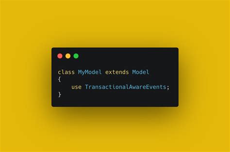 laravel transactional model events transactional events for eloquent