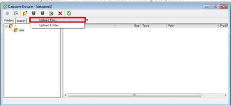 how to upload an iso cd rom dvd rom image to a vmware datastore for