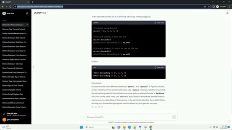 python set remove vs discard youtube