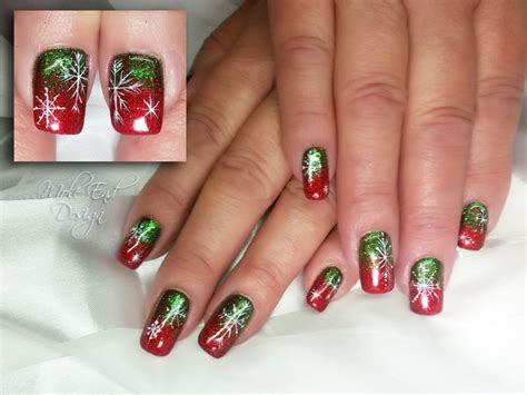 Glitter Christmas Red And Green Acrylic Nails To Learn The Basics Of