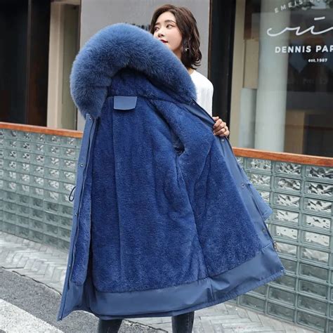 Winter Jacket 2023 New Women Parka Clothes Long Coat Wool Liner Hooded