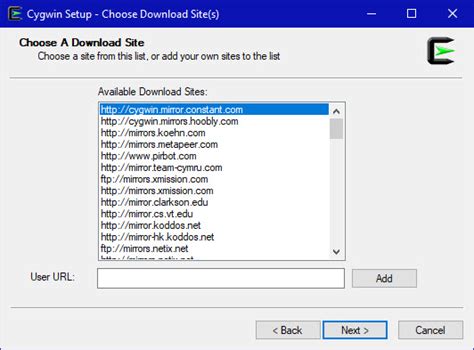 cygwin toolset download and installation instructions