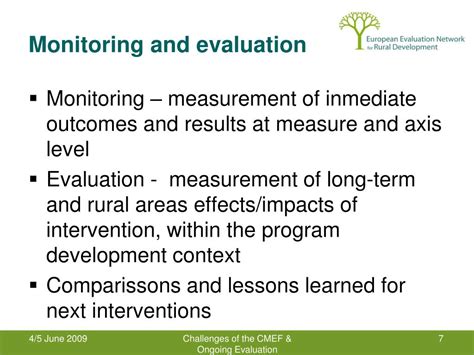 Ppt 2 Common Monitoring And Evaluation Framework For Evaluation Of