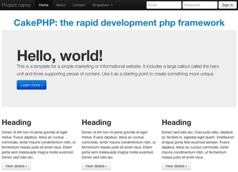 integrar bootstrap de twitter con cakephp blog de alevsk