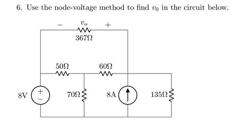 solved 4 use the node voltage method to find vo in the c