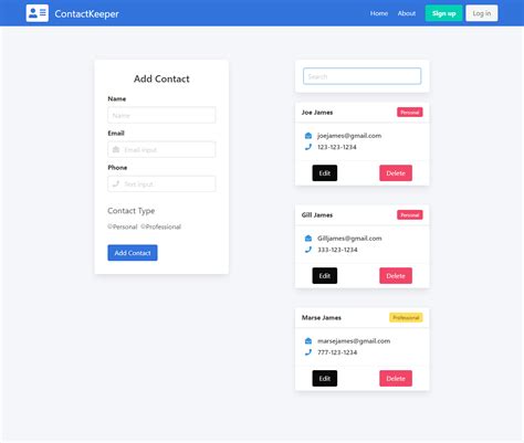 github globalkonvict contact keeper a fullstack mern