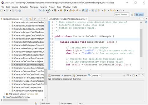 java character tocodepoint char high char low method example