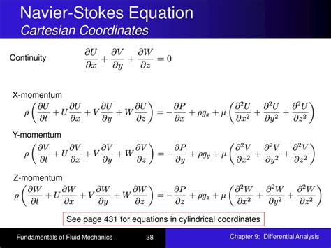 Ppt Chapter 9 Differential Analysis Of Fluid Flow Powerpoint