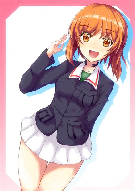 Safebooru 1girl Arm Behind Back Brown Eyes Brown Hair Dutch Angle