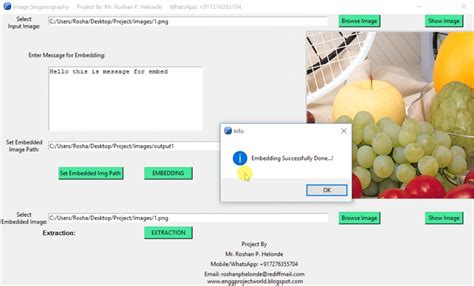 python code for image steganography for hiding message in image using