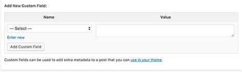 wordpress custom fields missing when acf is active wp beaches
