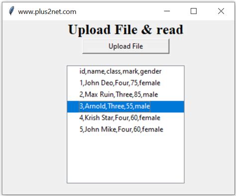 displaying data in treeview after using filedialog to browse and upload