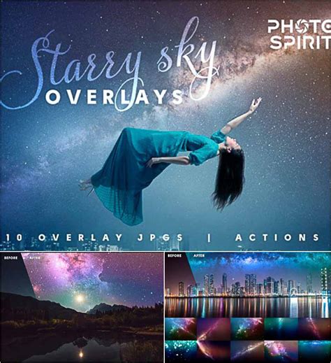 night sky starry overlays and actions free download
