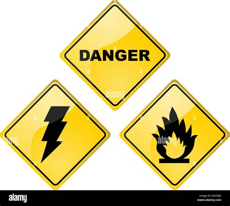 Señales De Peligro Imagen Vector De Stock Alamy