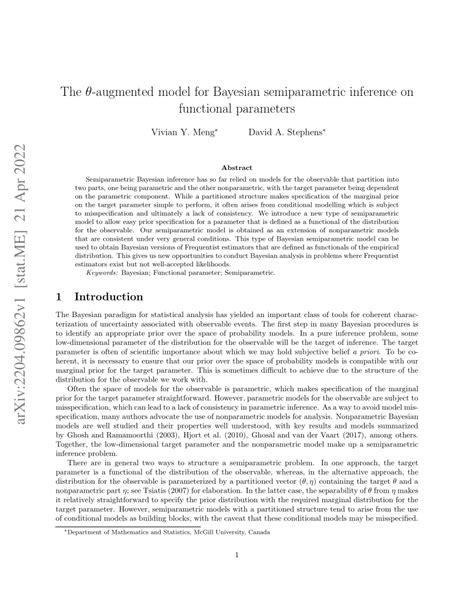 Pdf The Theta Augmented Model For Bayesian Semiparametric