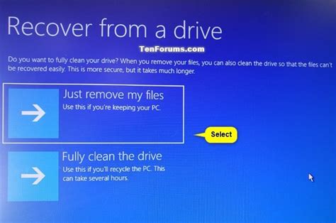 Create Recovery Drive In Windows 10 Windows 10 Tutorials
