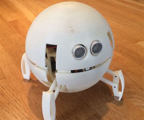 spherical quadruped arduino robot 10 steps with pictures