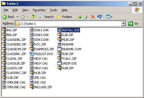 free download turbo c complirer and installtion guide