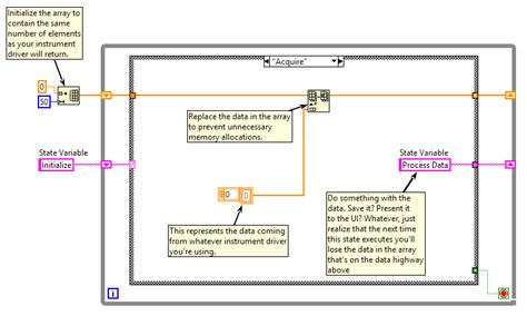 labview filling an array with data stack overflow