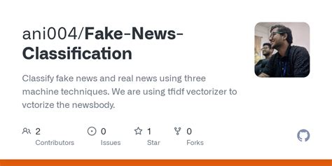 Github Ani004 Fake News Classification Classify Fake News And Real