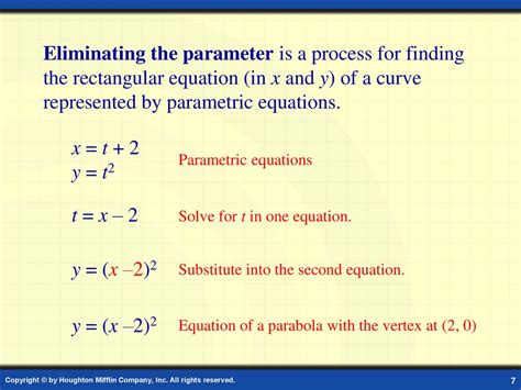 Digital Lesson Parametric Equations Ppt Download