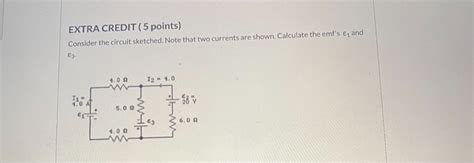 Solved Extra Credit 5 Points Consider The Circuit