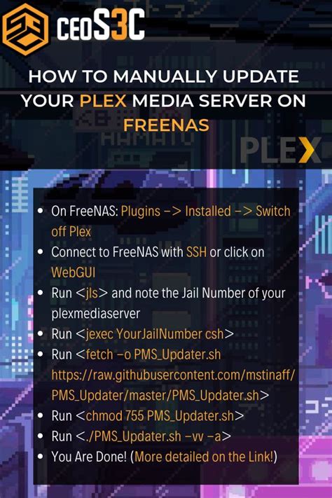 manually update your plex media server on freenas quick and simple