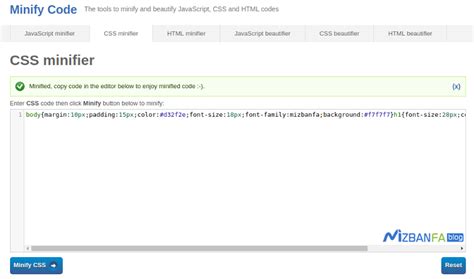 how to fix the minify css error in gtmetrix ded9