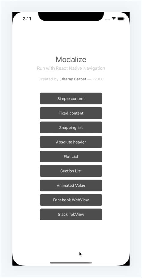 npm react native modalize custom handle skypack