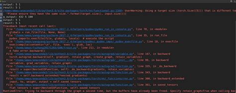 why i must set retain graph true so that my program can run without
