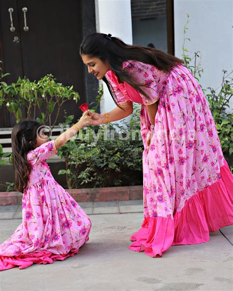 Mom Daughter Matching Dress Mom And Daughter Dresses Ibuyfromindia