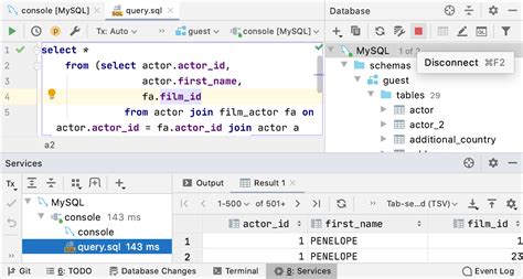 configure database connections clion