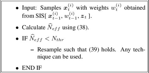 Sequential Importance Sampling Download Scientific Diagram