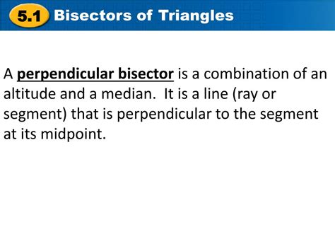 Ppt Bisectors Of Triangles Powerpoint Presentation Free Download