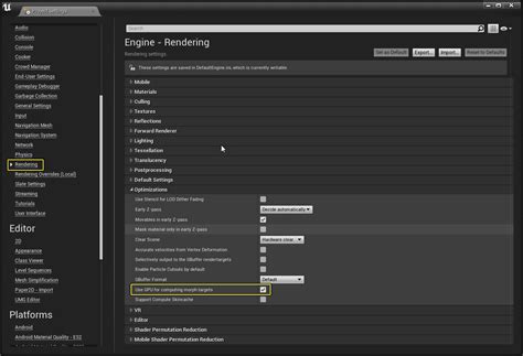 morph target previewer unreal engine documentation