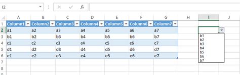 excel reference the second row in named table for data