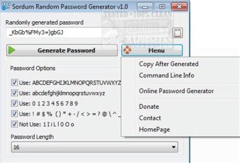 sordum random password generator creates random passwords