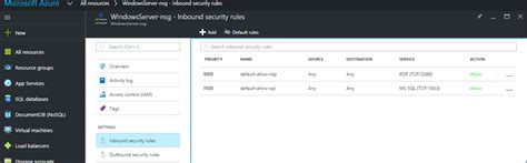 end points option is not available in azure virtual machine settings