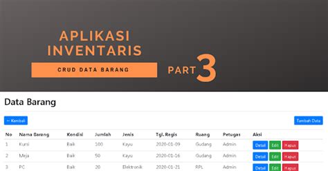 membuat aplikasi peminjaman barang berbasis web dengan php