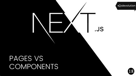 next js tutorial 18 pages vs components youtube