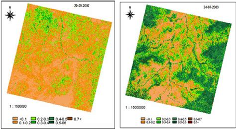 Ndvi Derived From The Landsat Tm Download Scientific Diagram